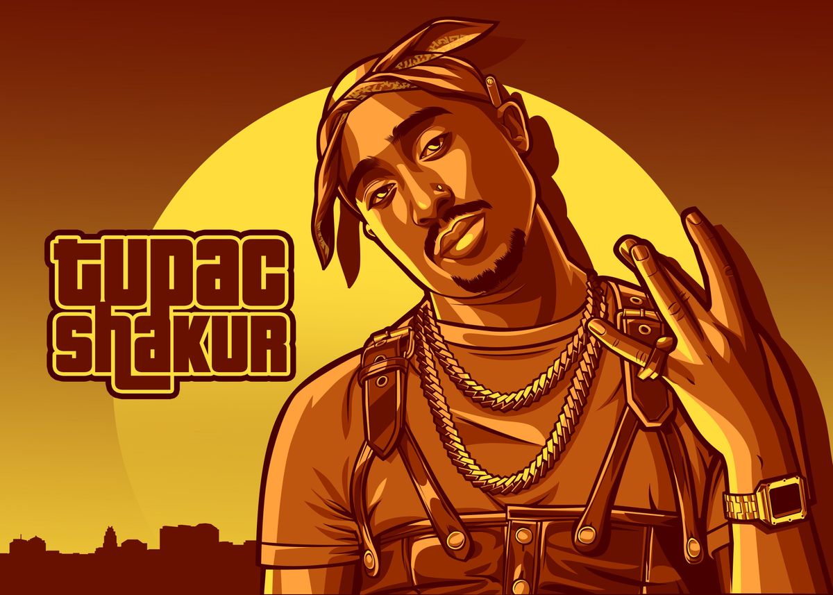 'tupac shakur' Poster, picture, metal print, paint by capture art ...