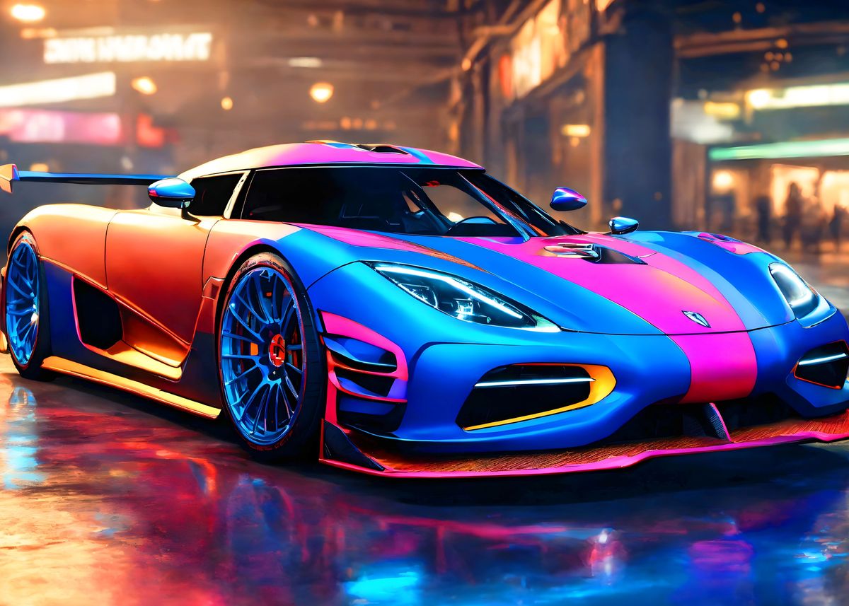 'KOENIGSEGG' Poster, picture, metal print, paint by To Giyanto | Displate