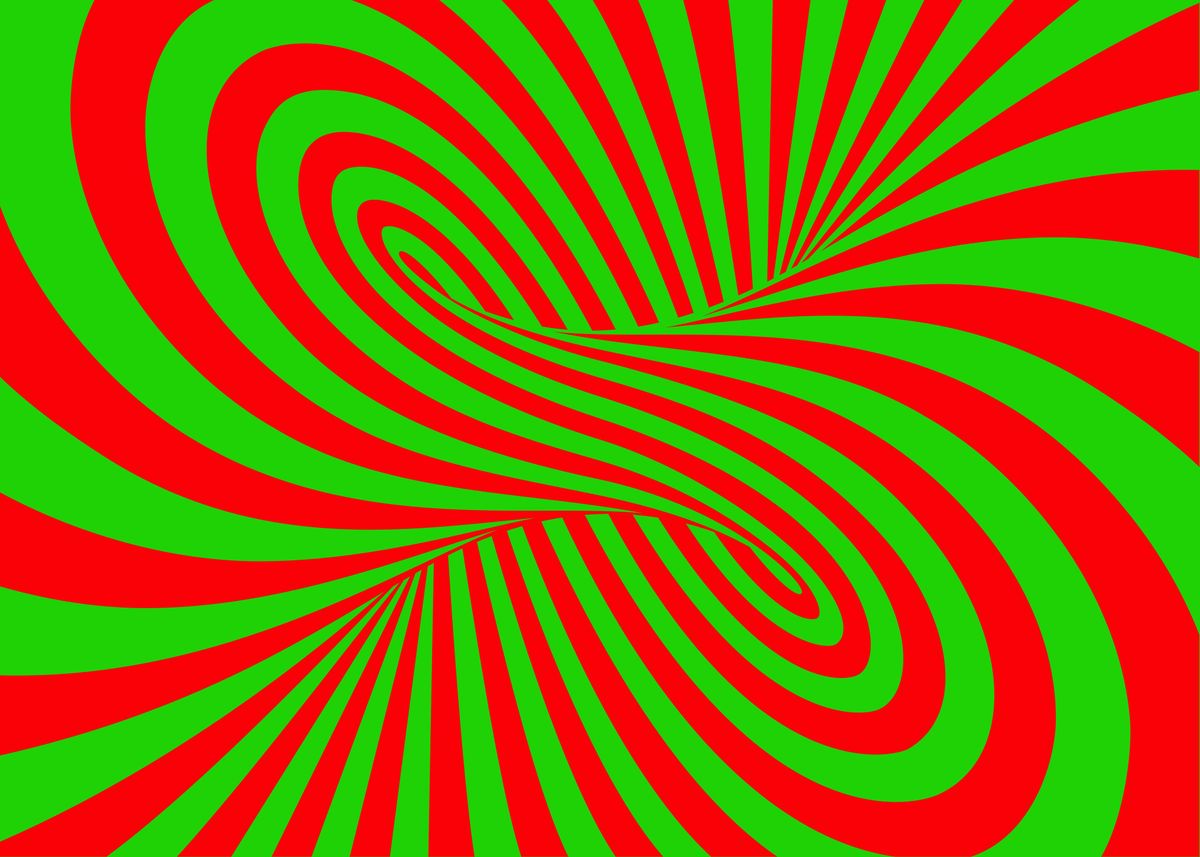 'Optical Art 10 RG' Poster, picture, metal print, paint by Angling ...