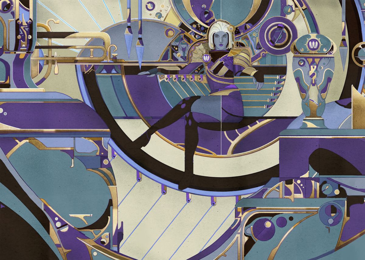 'Queen of the Awoken' Poster, picture, metal print, paint by Destiny ...