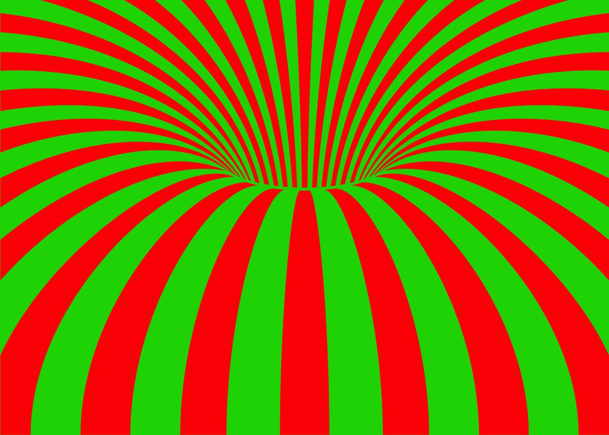 'Optical Art 09 RG' Poster, picture, metal print, paint by Angling ...