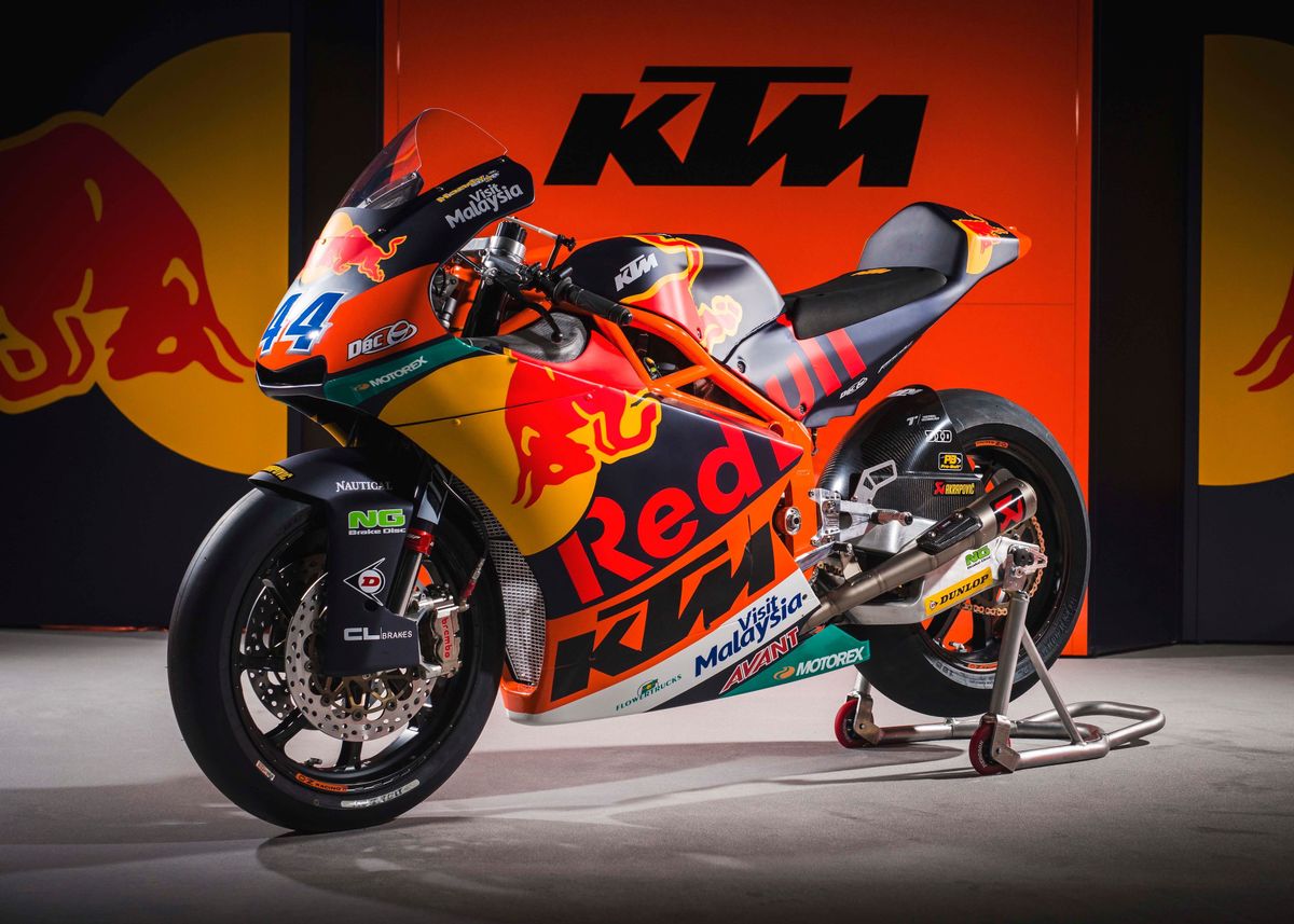 'MotoGP Racing Bike KTM' Poster, picture, metal print, paint by Finnick ...