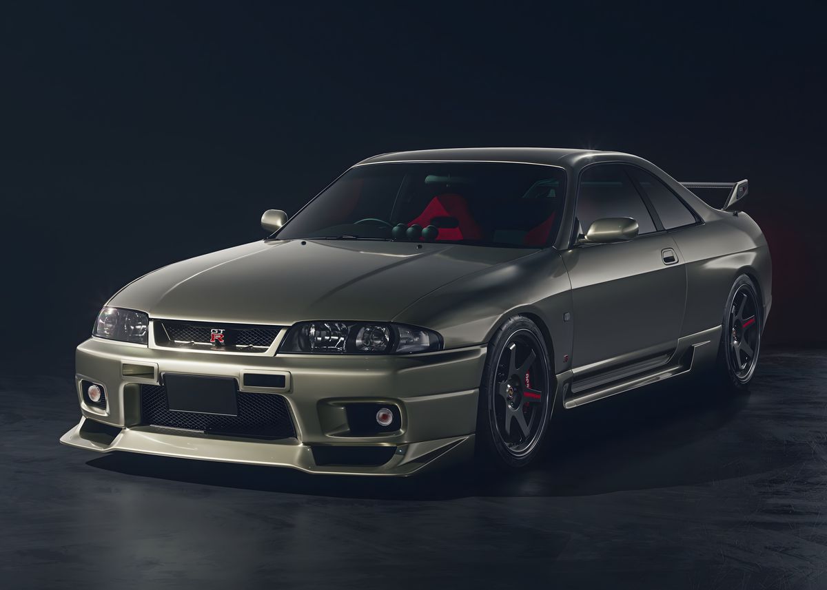 'Skyline GTR R33 Nissan' Poster, picture, metal print, paint by Nex ...