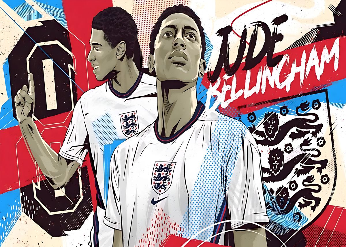 'Jude Bellingham' Poster, picture, metal print, paint by Garage Gaming ...