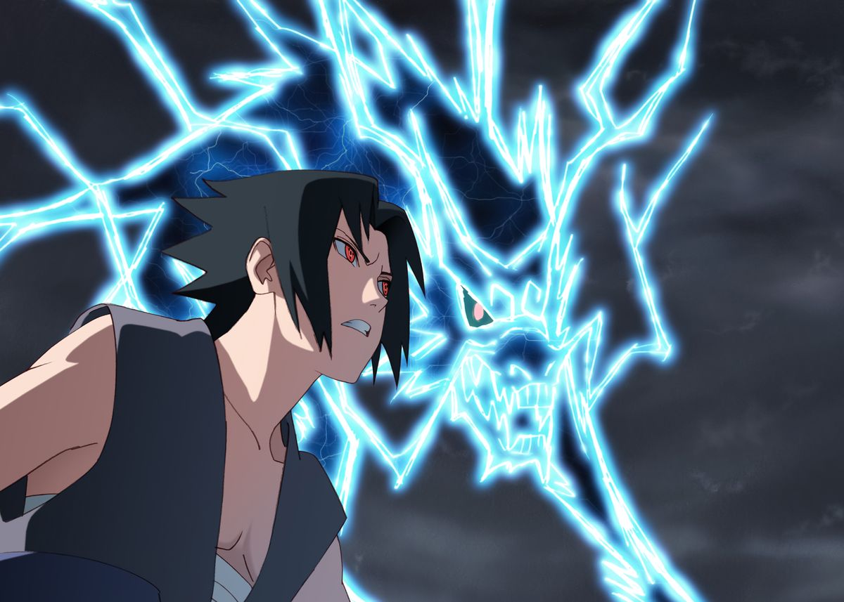 'Sasuke' Poster, picture, metal print, paint by Naruto | Displate