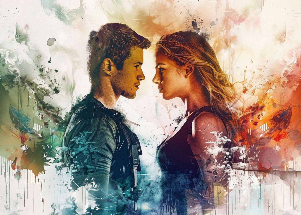 'Divergent painting' Poster, picture, metal print, paint by Jeffery ...
