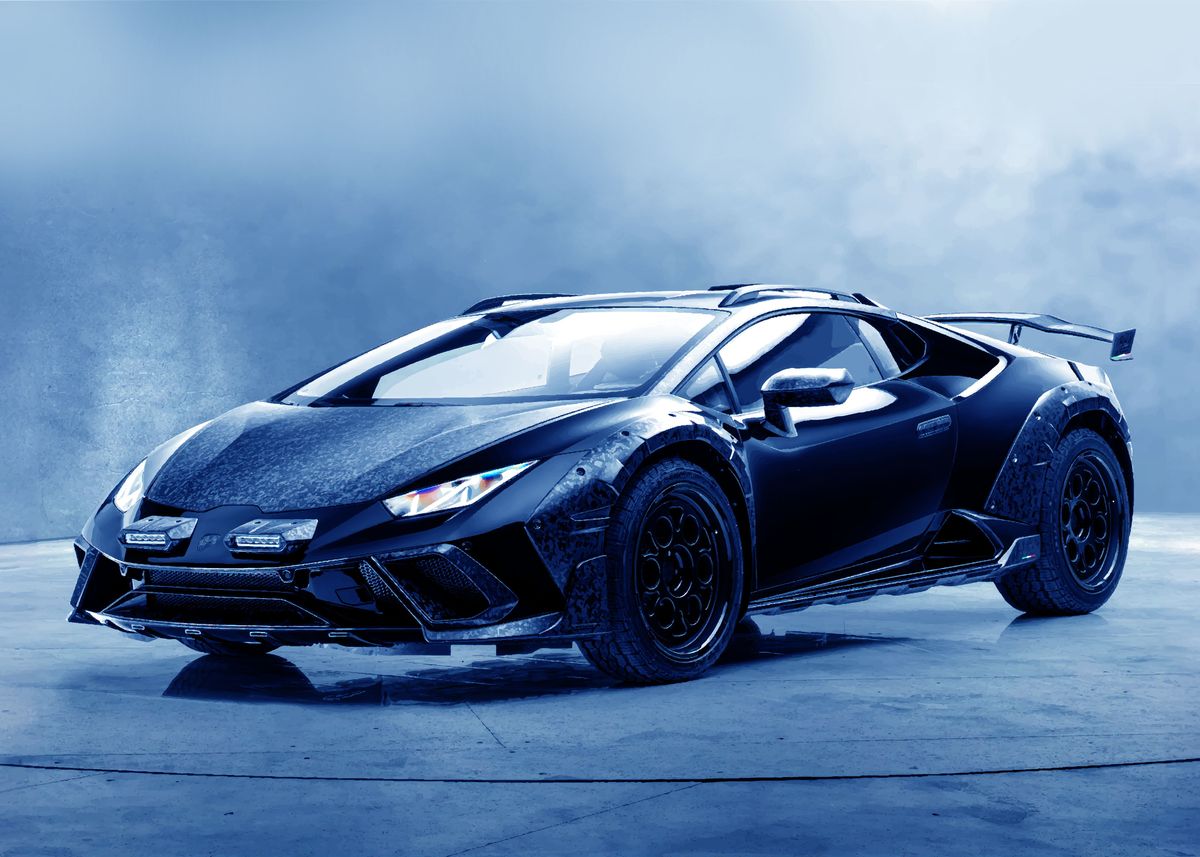 'Lamborghini' Poster, picture, metal print, paint by Hakuro | Displate