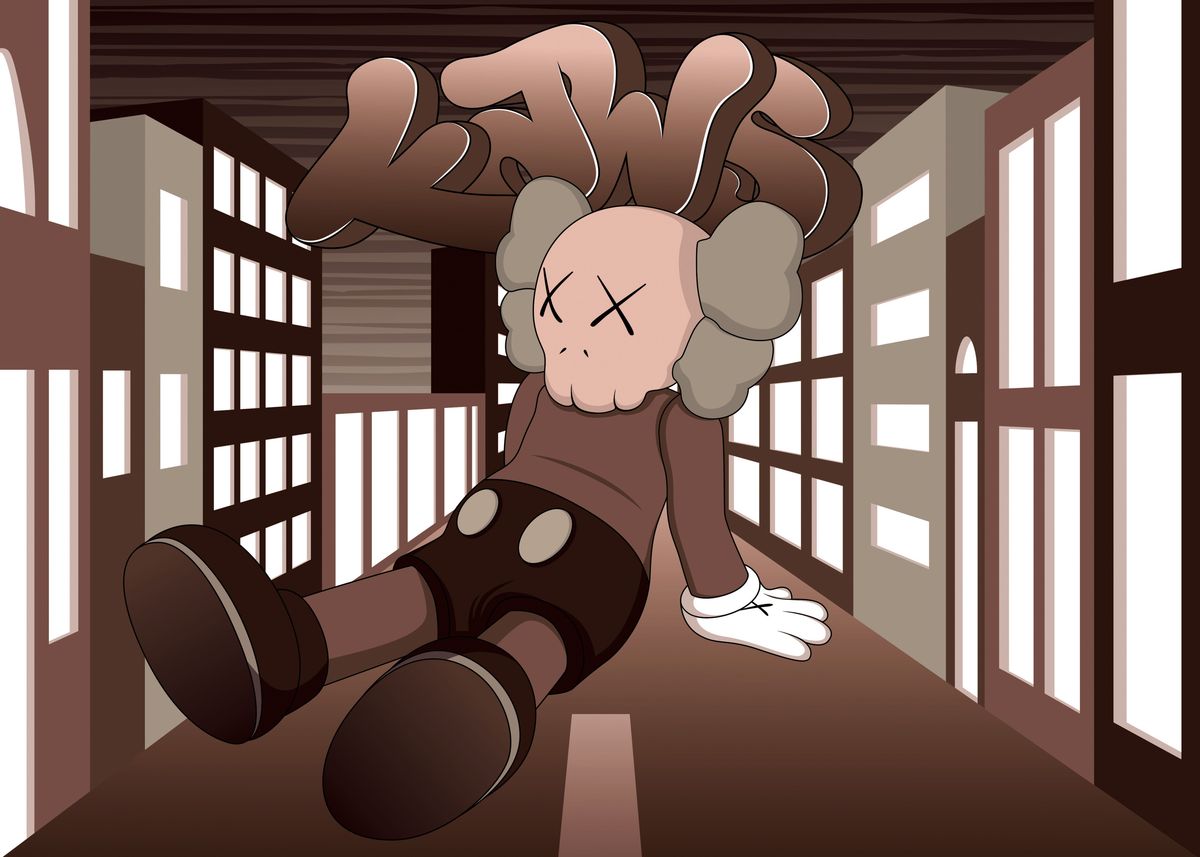 'Kaws' Poster, picture, metal print, paint by george | Displate