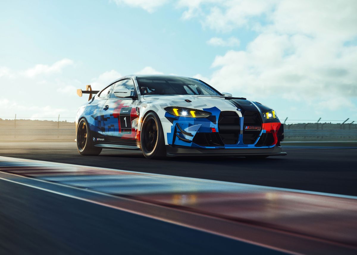 'BMW M4 GT4 EVO' Poster, picture, metal print, paint by classic game ...