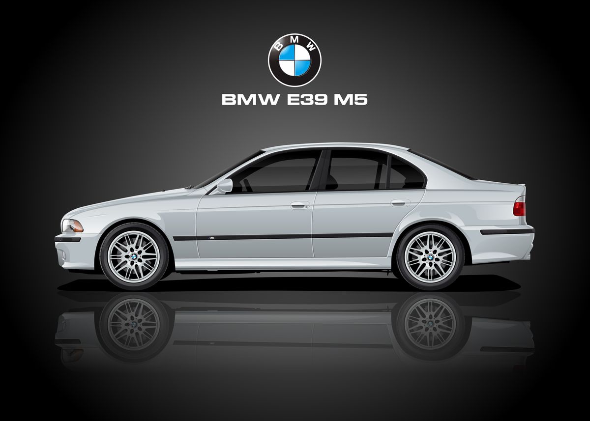 'BMW M5 E39' Poster, picture, metal print, paint by Conceptual ...
