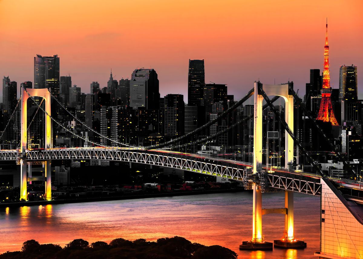 'Tokyo Japan' Poster, picture, metal print, paint by Simon Darren ...