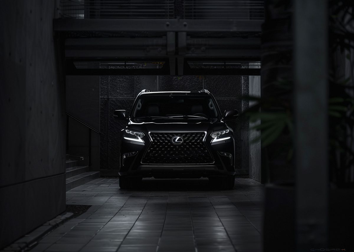 'Silhouette Lexus GX ' Poster, picture, metal print, paint by Tea Crane ...