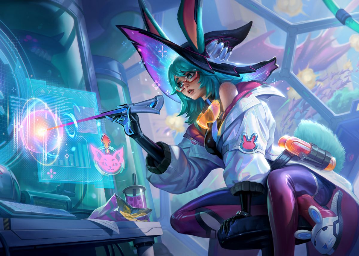 'Battle Bunny Aurora' Poster, picture, metal print, paint by League of ...