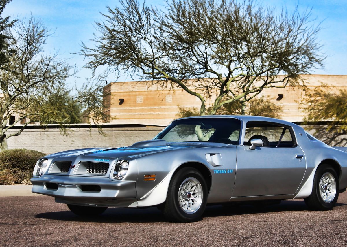 'Pontiac Firebird' Poster, picture, metal print, paint by digital ...