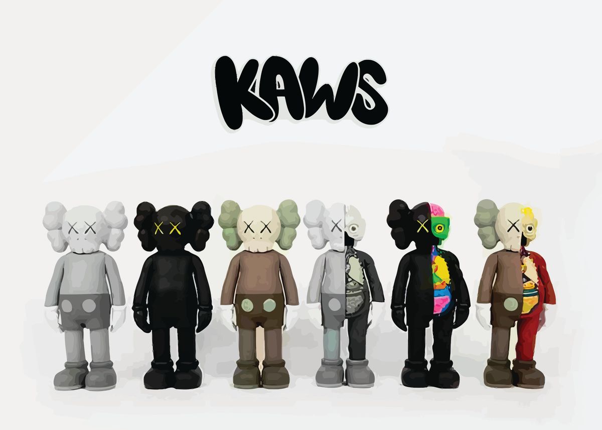 'Kaws' Poster, picture, metal print, paint by BB Creative | Displate