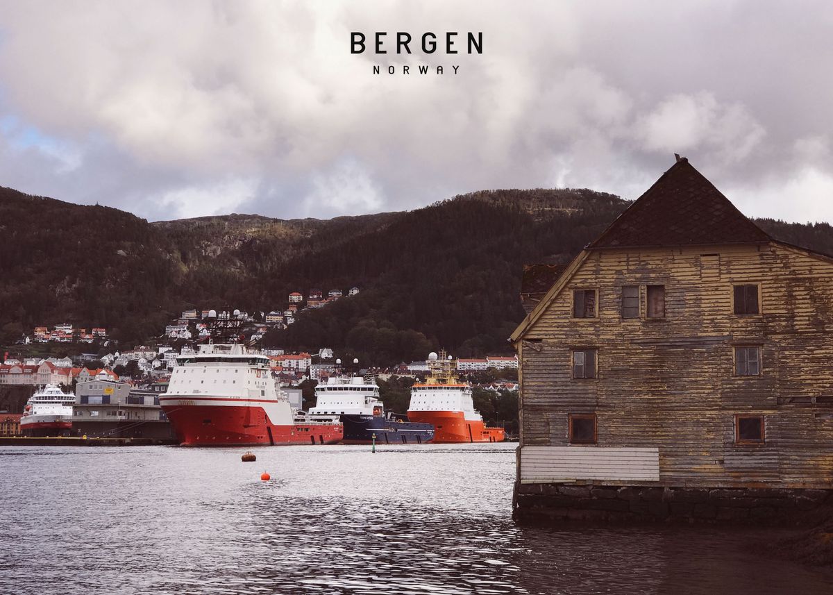 'Bergen ' Poster, picture, metal print, paint by Explore Universe ...
