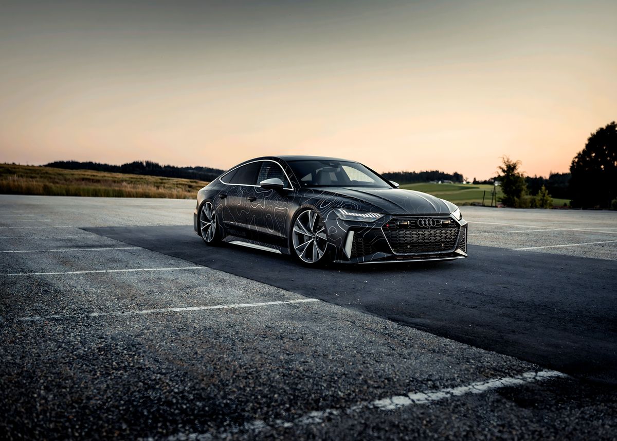 'Audi RS7' Poster, picture, metal print, paint by Most Wanted 911 ...