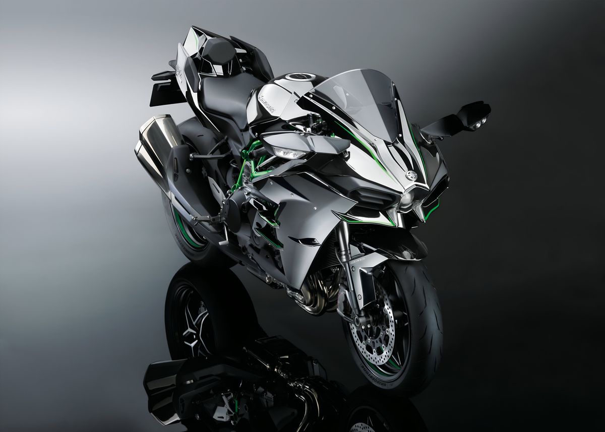 'Kawasaki Ninja H2' Poster, picture, metal print, paint by Nex Project ...