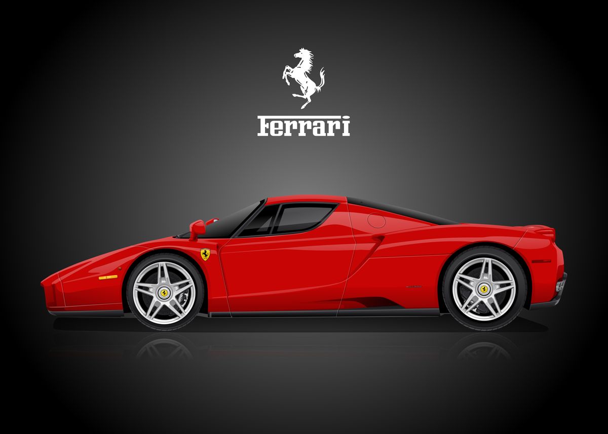 'Ferrari Enzo' Poster, picture, metal print, paint by Conceptual ...