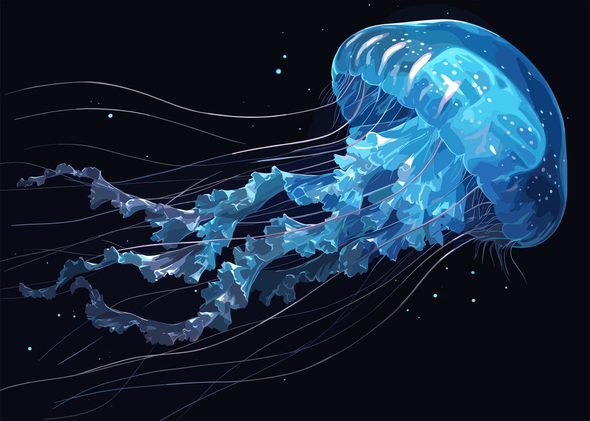 'Jellyfish Portrait' Poster, picture, metal print, paint by Fanth ...