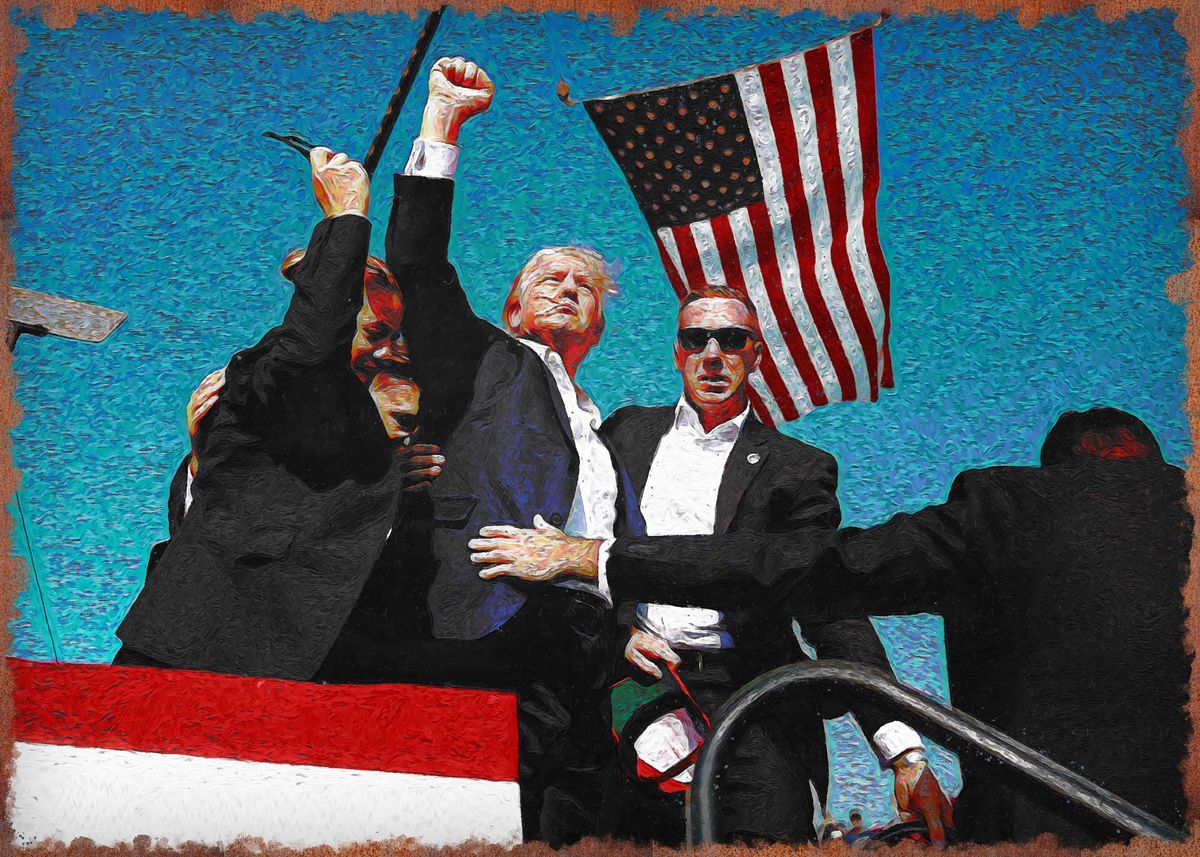 'make america great again' Poster, picture, metal print, paint by Top ...