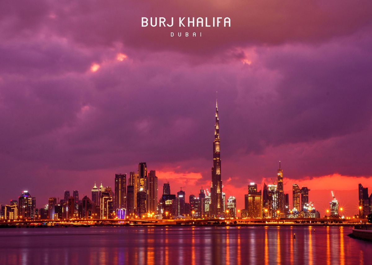 'Burj Khalifa ' Poster, picture, metal print, paint by Travel Addict ...