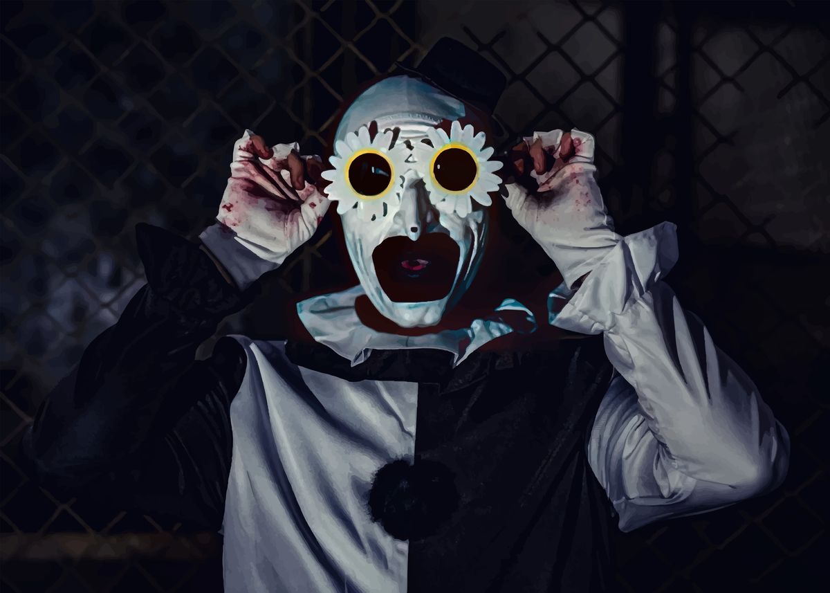 'terrifier' Poster, picture, metal print, paint by Abil Qubil | Displate