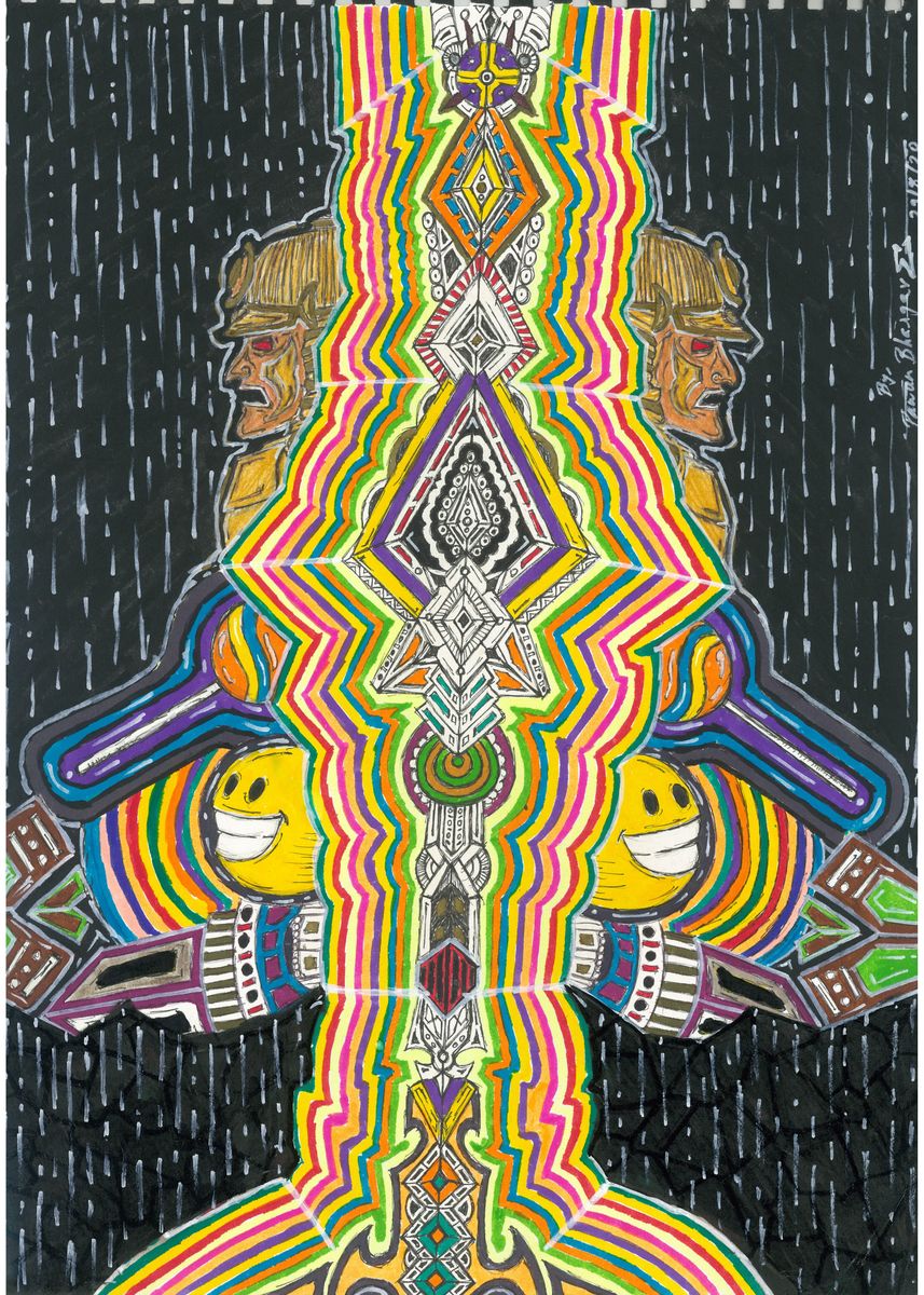 'Vibrant Wormhole' Poster, picture, metal print, paint by Pawan Encript ...