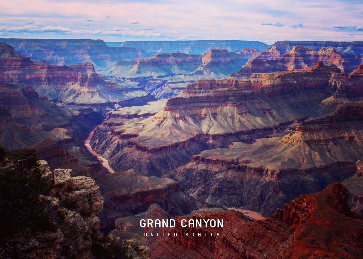 'Grand Canyon ' Poster, picture, metal print, paint by Famous City ...