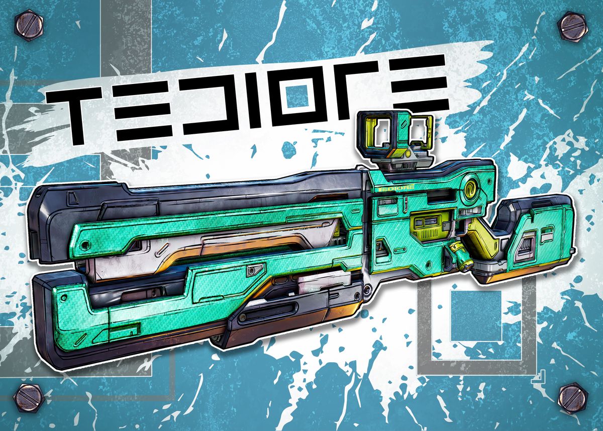 'Tediore' Poster, picture, metal print, paint by Borderlands | Displate