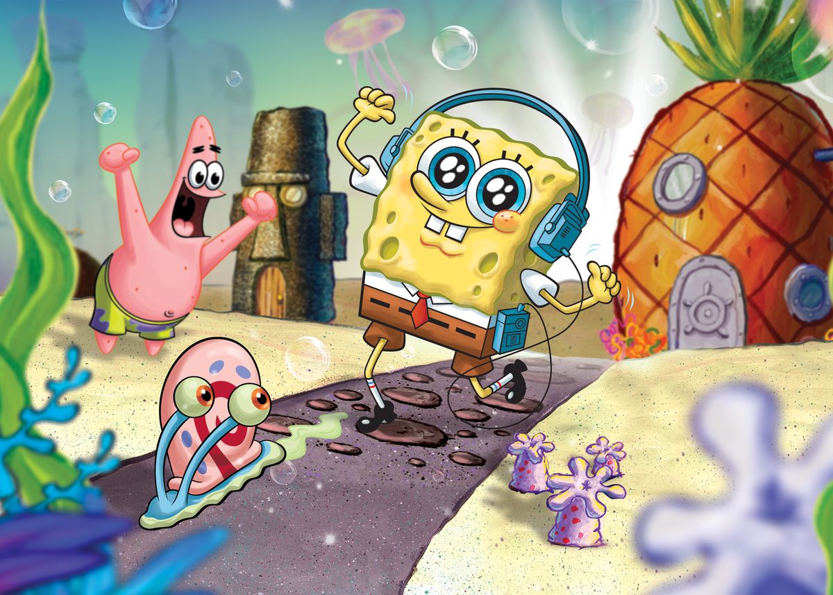 'Spongebob Morning' Poster, picture, metal print, paint by SpongeBob ...