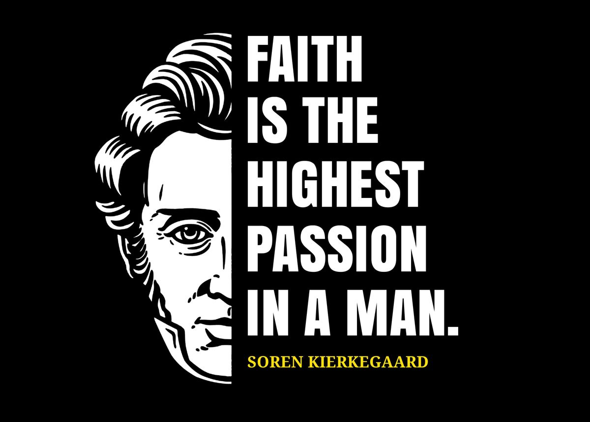 'soren kierkegaard' Poster, picture, metal print, paint by iwak ayam ...