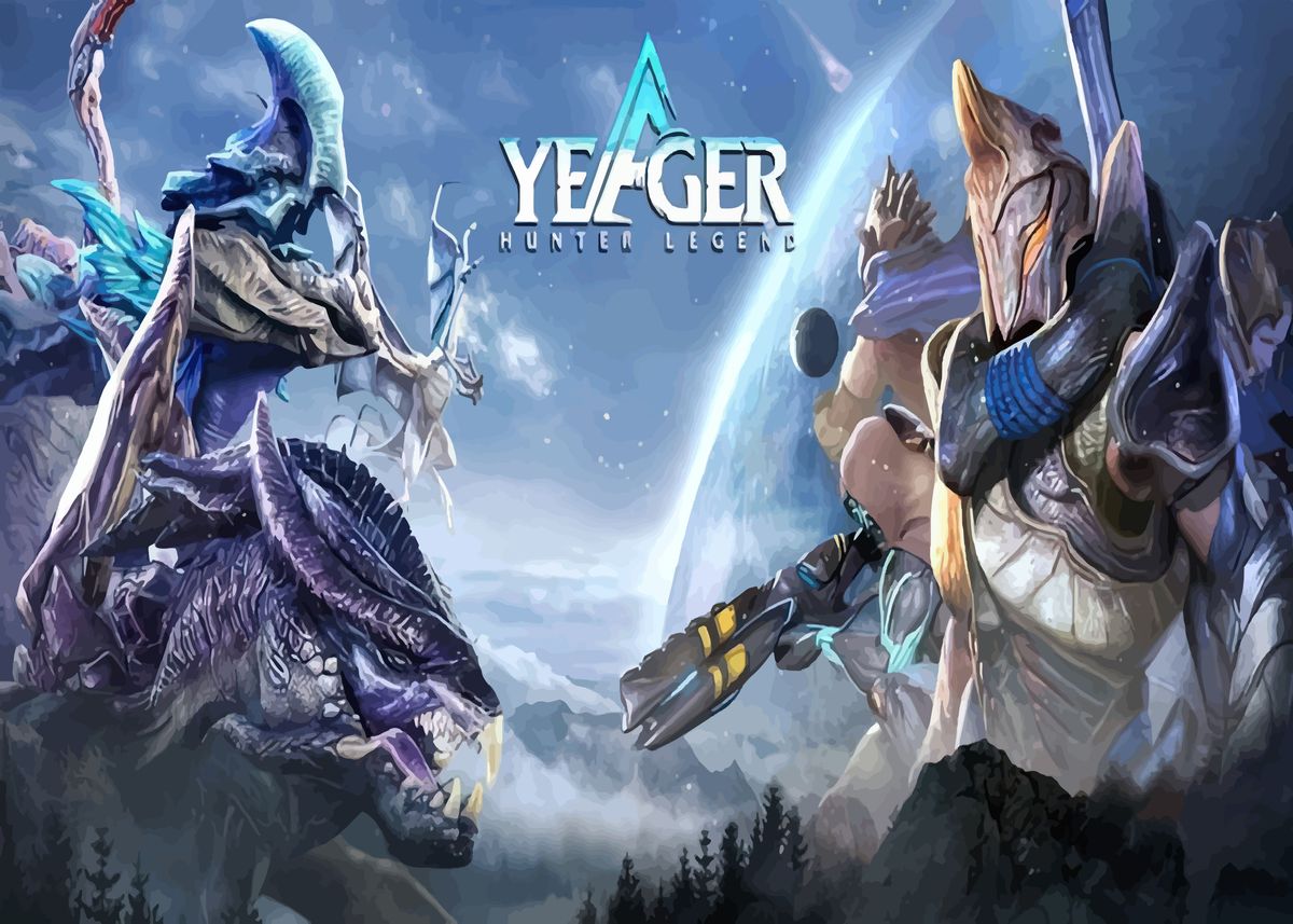 'yeager' Poster, picture, metal print, paint by mandha ndha | Displate