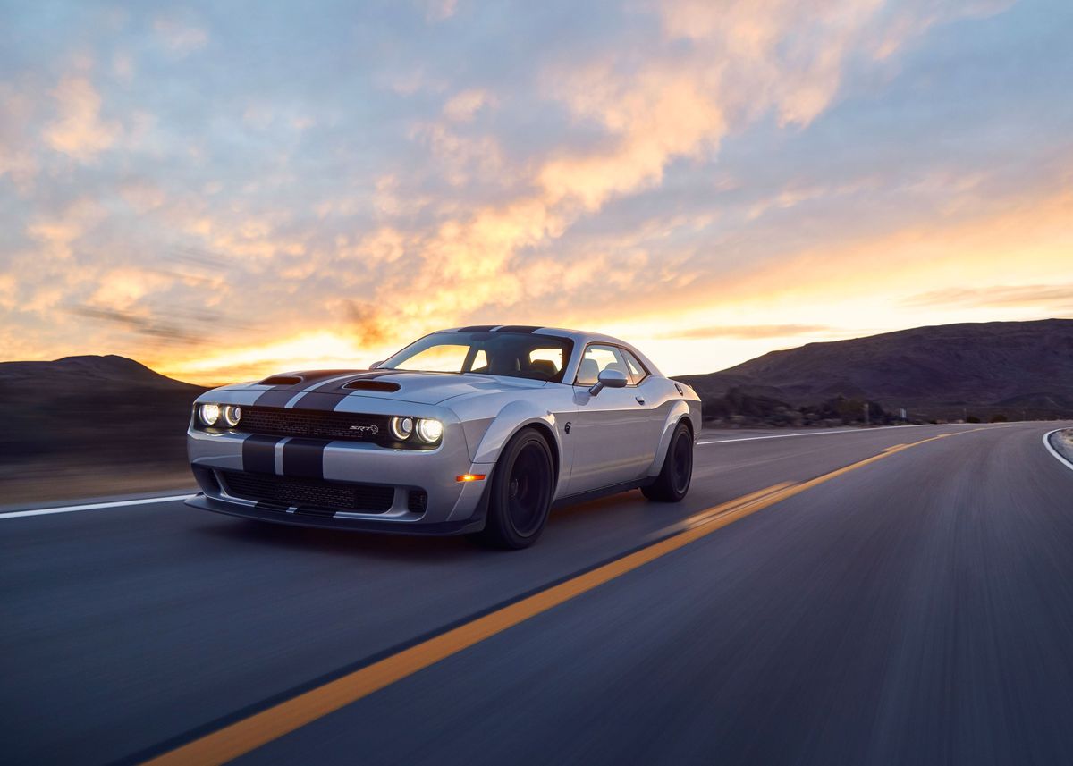 'Dodge Challenger Hellcat ' Poster, picture, metal print, paint by ...