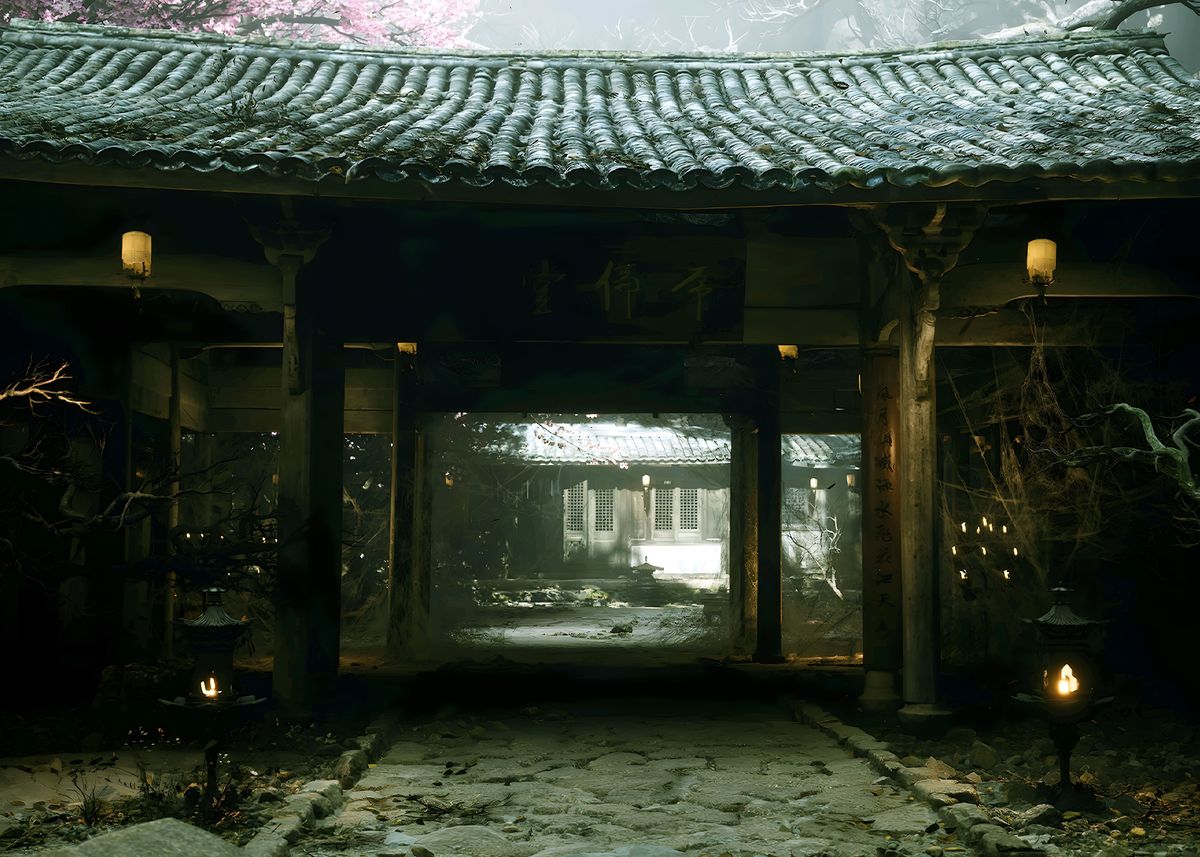 'china vintage house' Poster, picture, metal print, paint by irithel ...