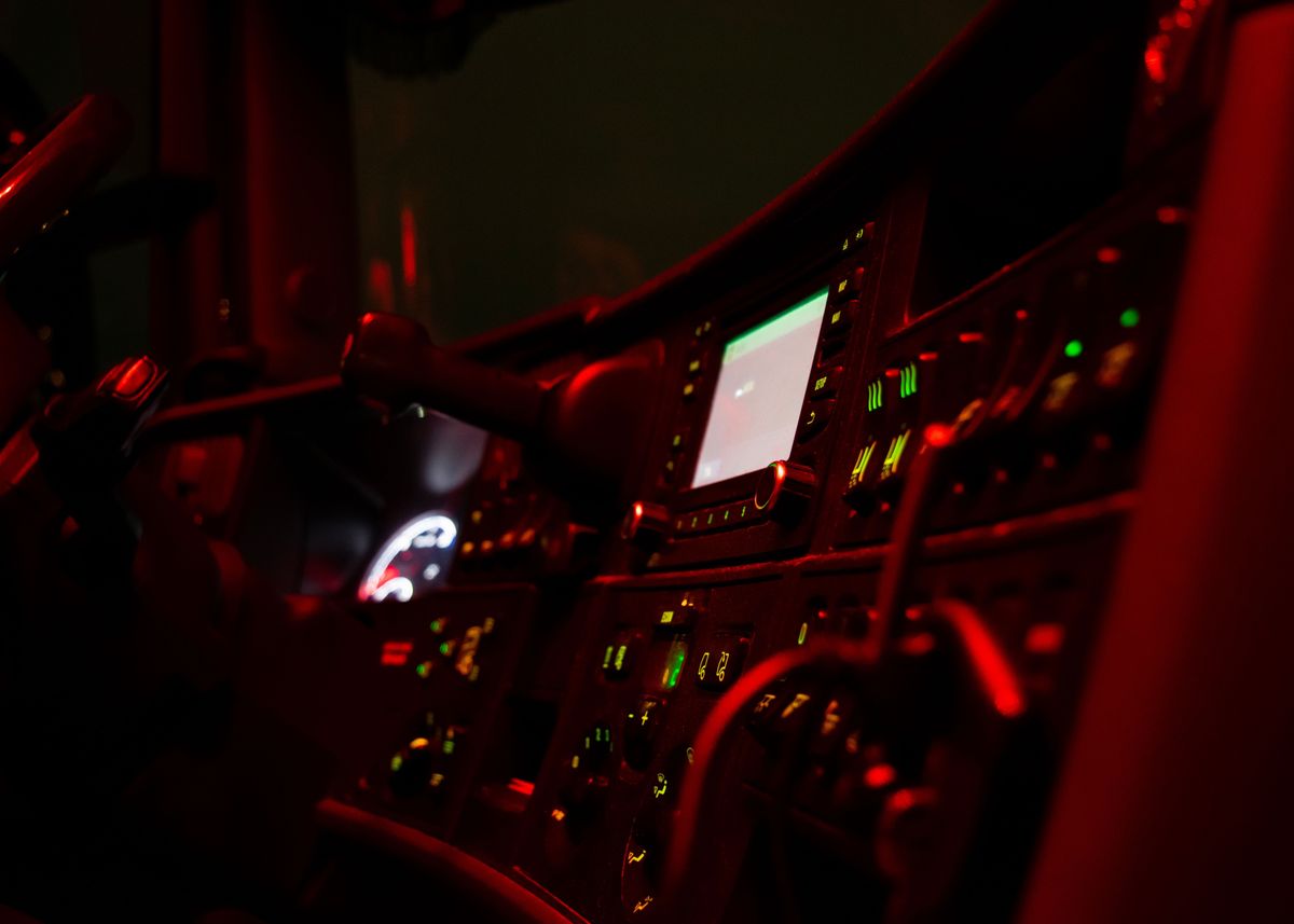 'Truck Control Panel' Poster, picture, metal print, paint by Anne ...