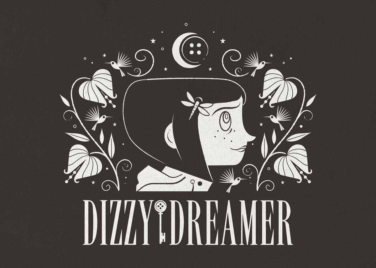 'Coraline Dizzy Dreamer' Poster, picture, metal print, paint by Laika | Displate