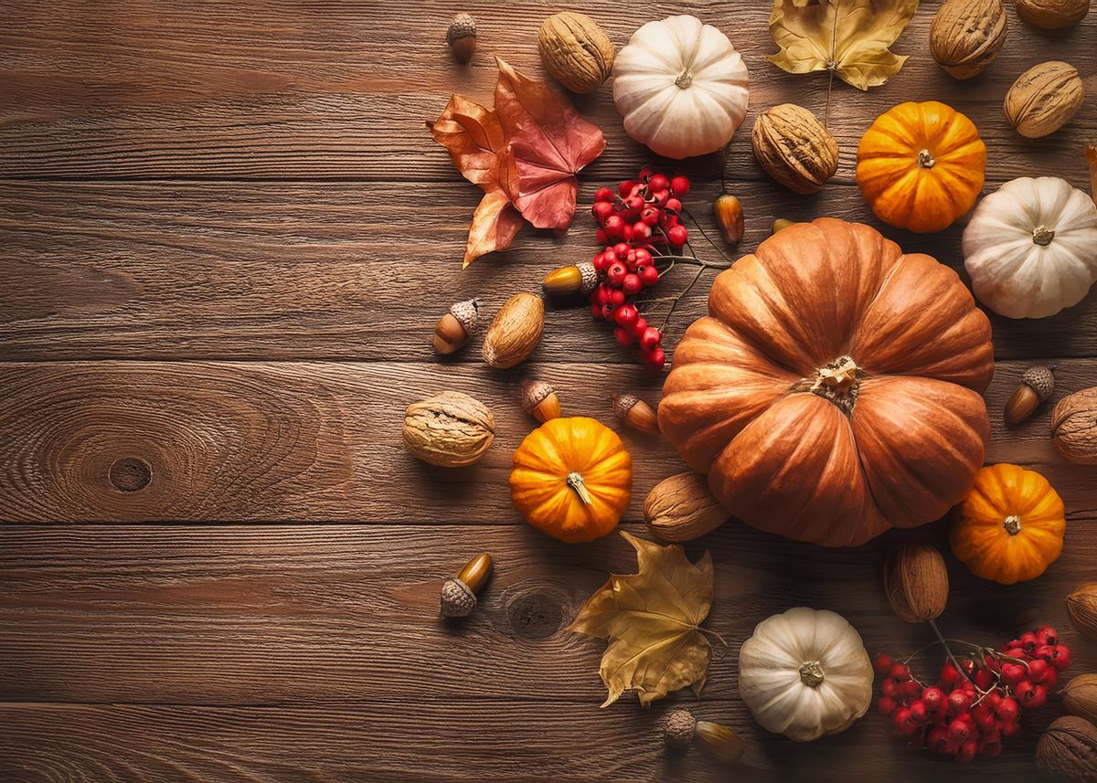 'autumn harvest texture' Poster, picture, metal print, paint by ...