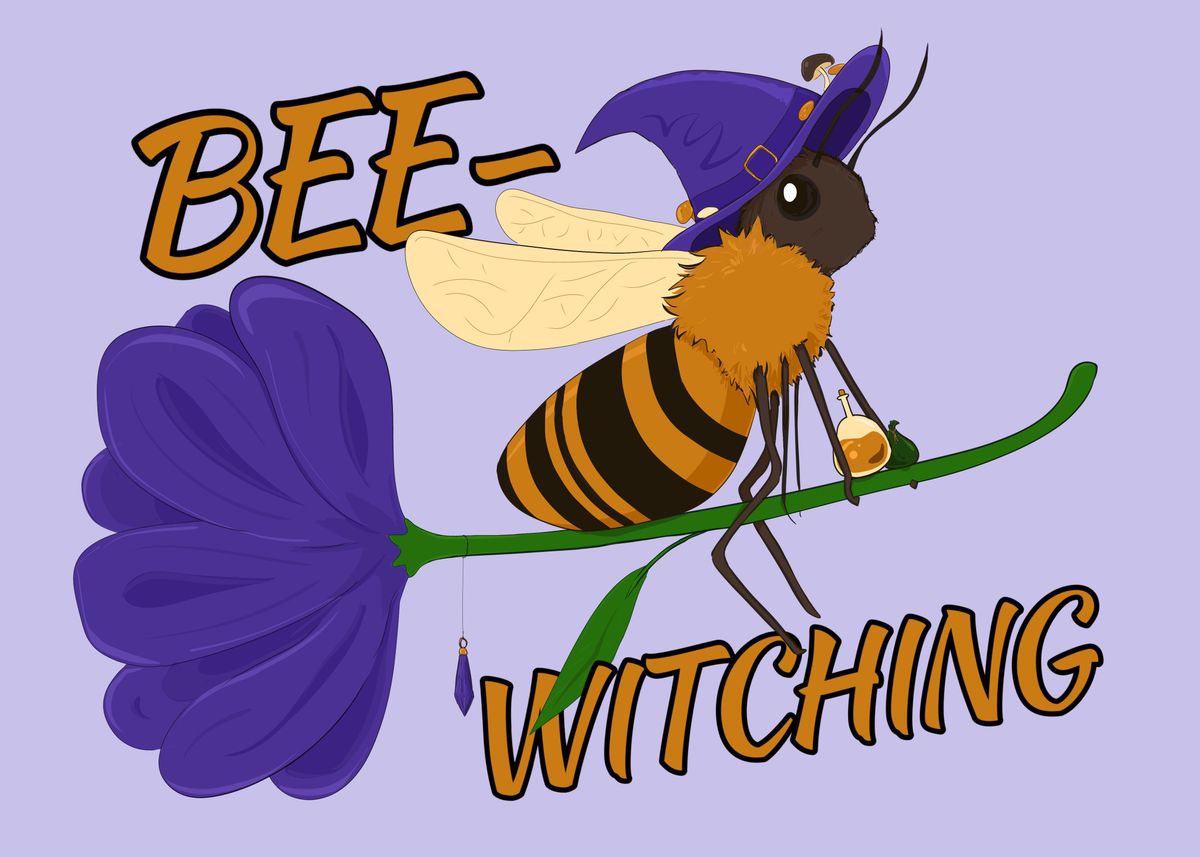 'Bee Witching' Poster, picture, metal print, paint by Rory Nelson ...