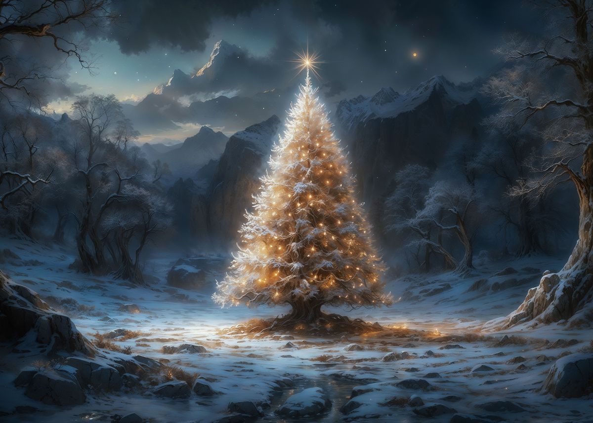 'Magic Christmas' Poster, picture, metal print, paint by Alice White ...