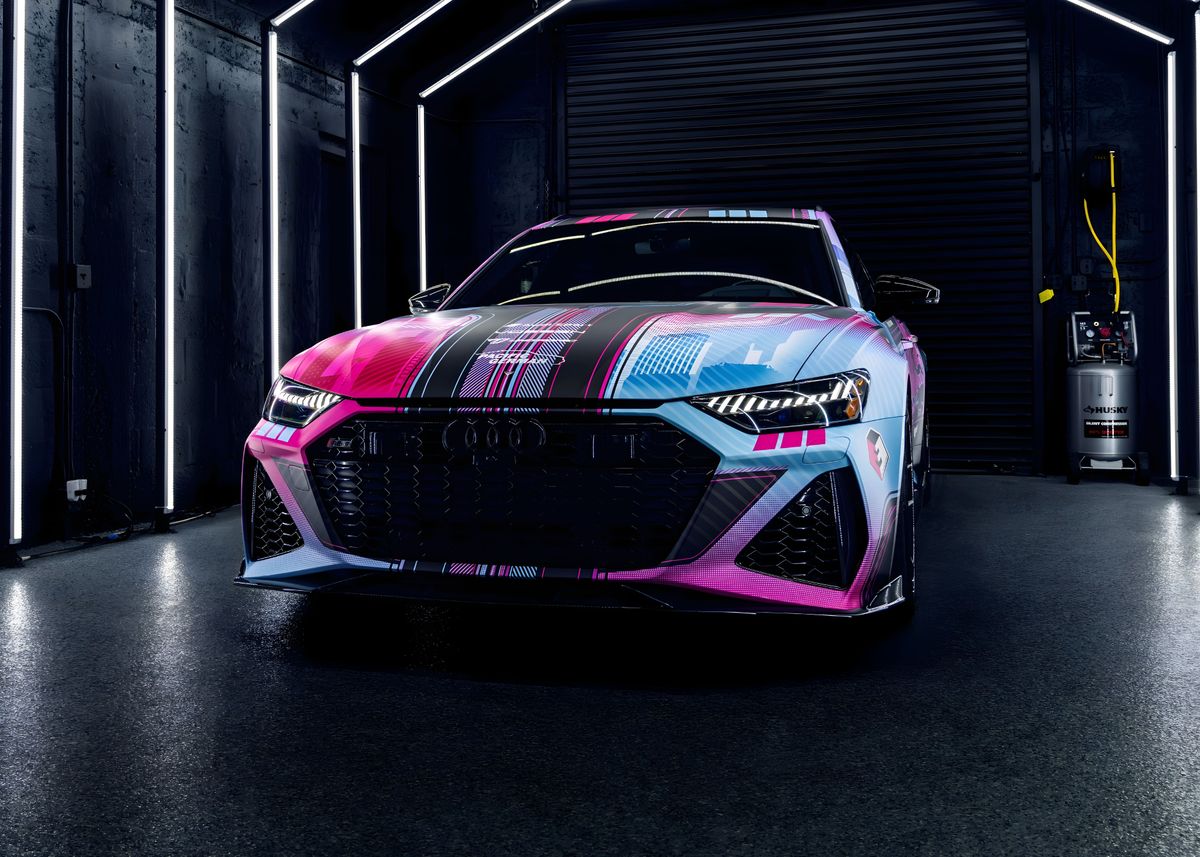 'Audi RS6' Poster, picture, metal print, paint by Super Car | Displate