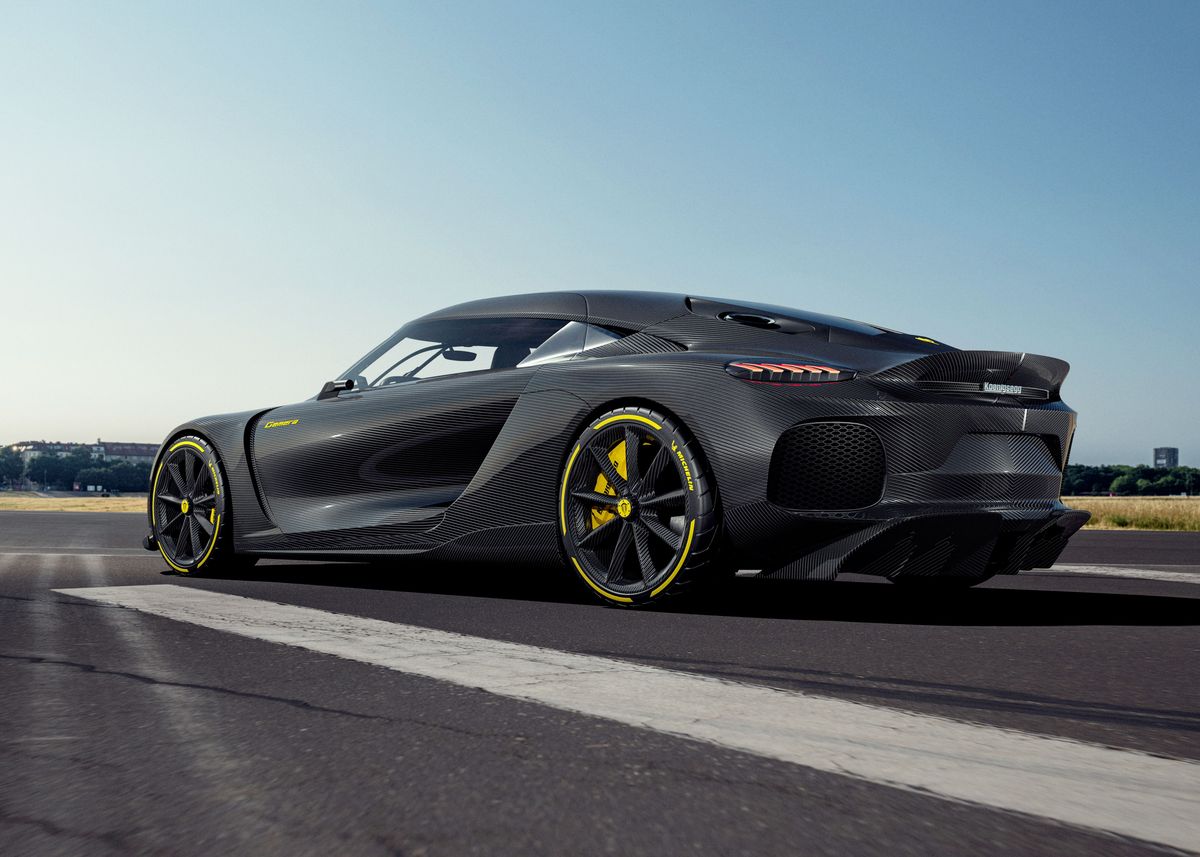 'koenigsegg gemera carbon' Poster, picture, metal print, paint by Game ...