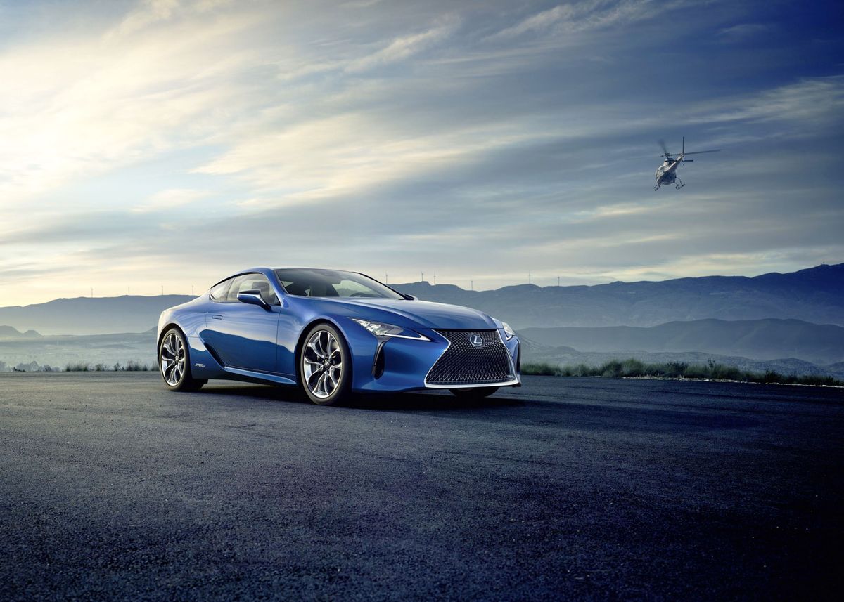 'lexus lc 500h' Poster, picture, metal print, paint by Sport Cars ...