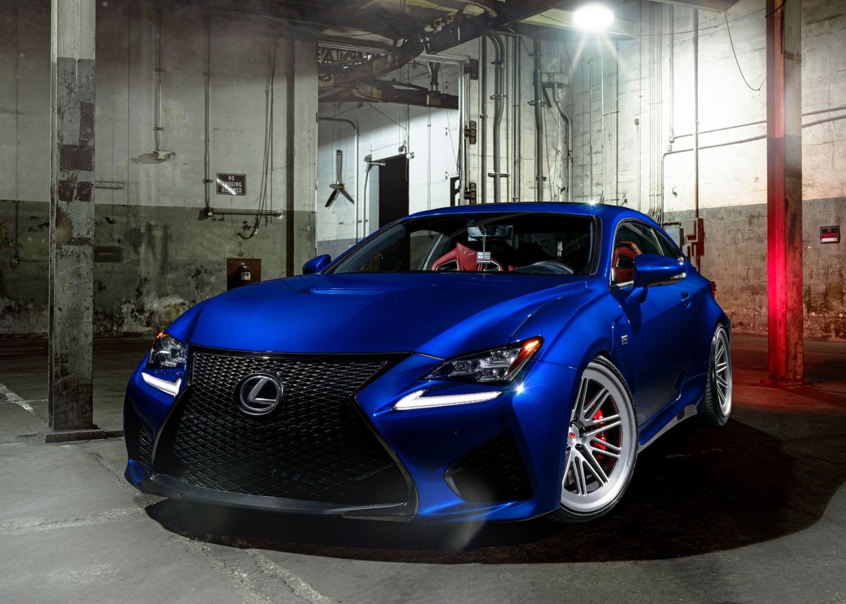 'vossen blue lexus rcf' Poster, picture, metal print, paint by Sport ...