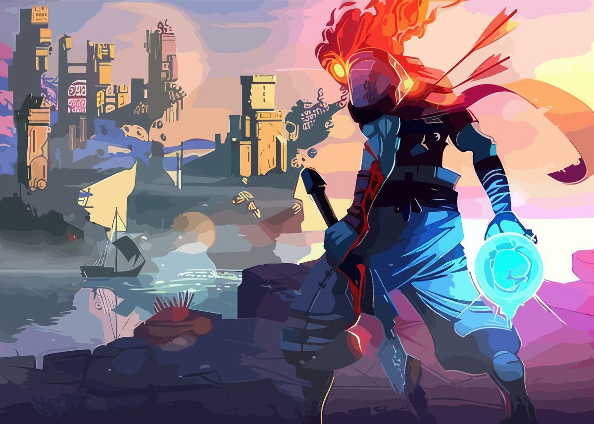 'dead cells' Poster, picture, metal print, paint by Ansell ART | Displate