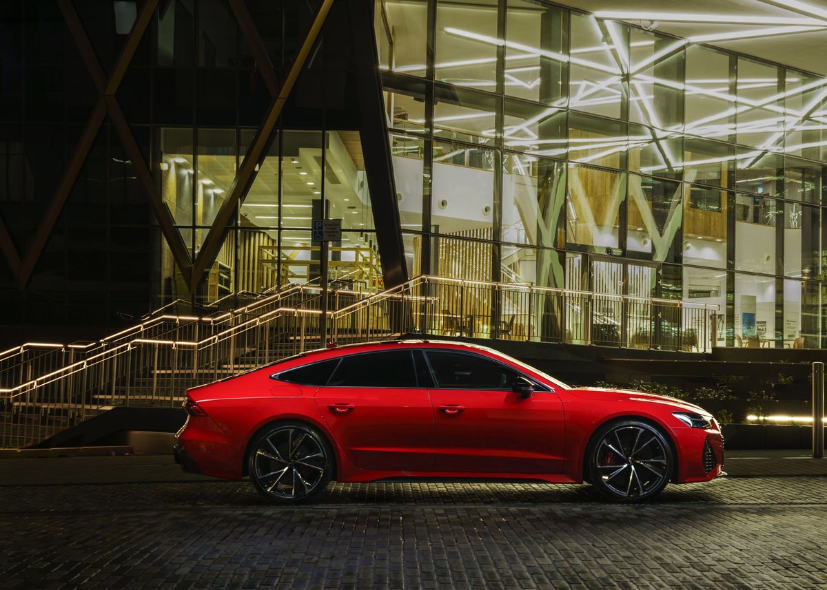 'Audi RS7' Poster, picture, metal print, paint by Monster Car | Displate