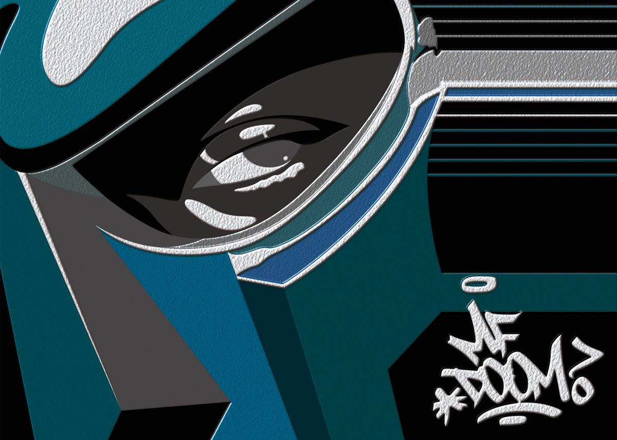 'Mf Doom' Poster, picture, metal print, paint by sam juan | Displate