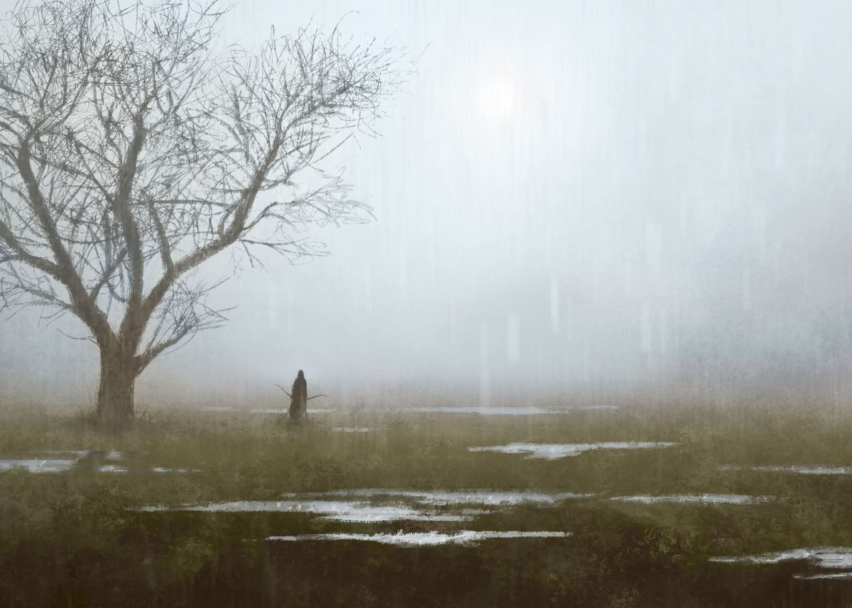 'A Pale Sun' Poster, picture, metal print, paint by Federico Lucidi ...