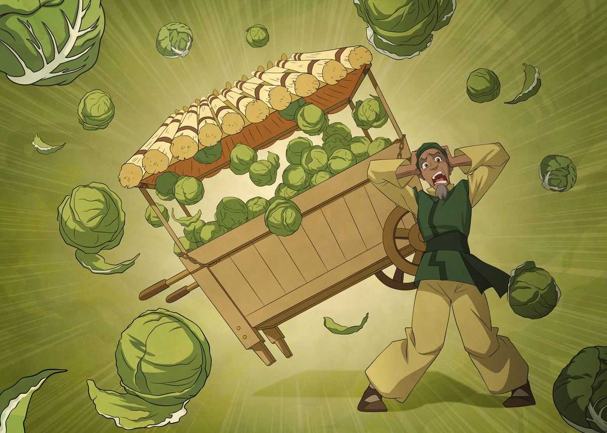 'Cabbage Man' Poster, picture, metal print, paint by Avatar: The Last ...