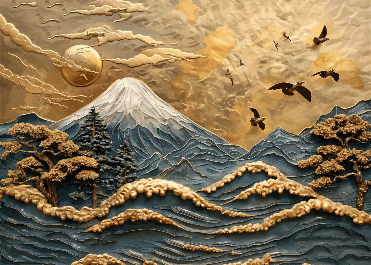 'Abstract Landcapes Art' Poster, picture, metal print, paint by Darien ...